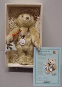EAN 990359: Steiff Bose mohair Teddy bear Merci 2009, blond